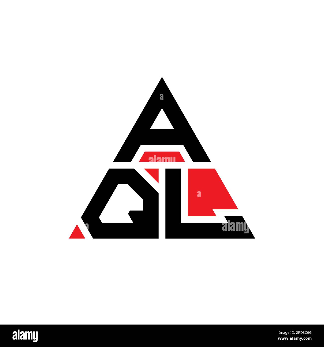 AQL triangle letter logo design with triangle shape. AQL triangle logo ...