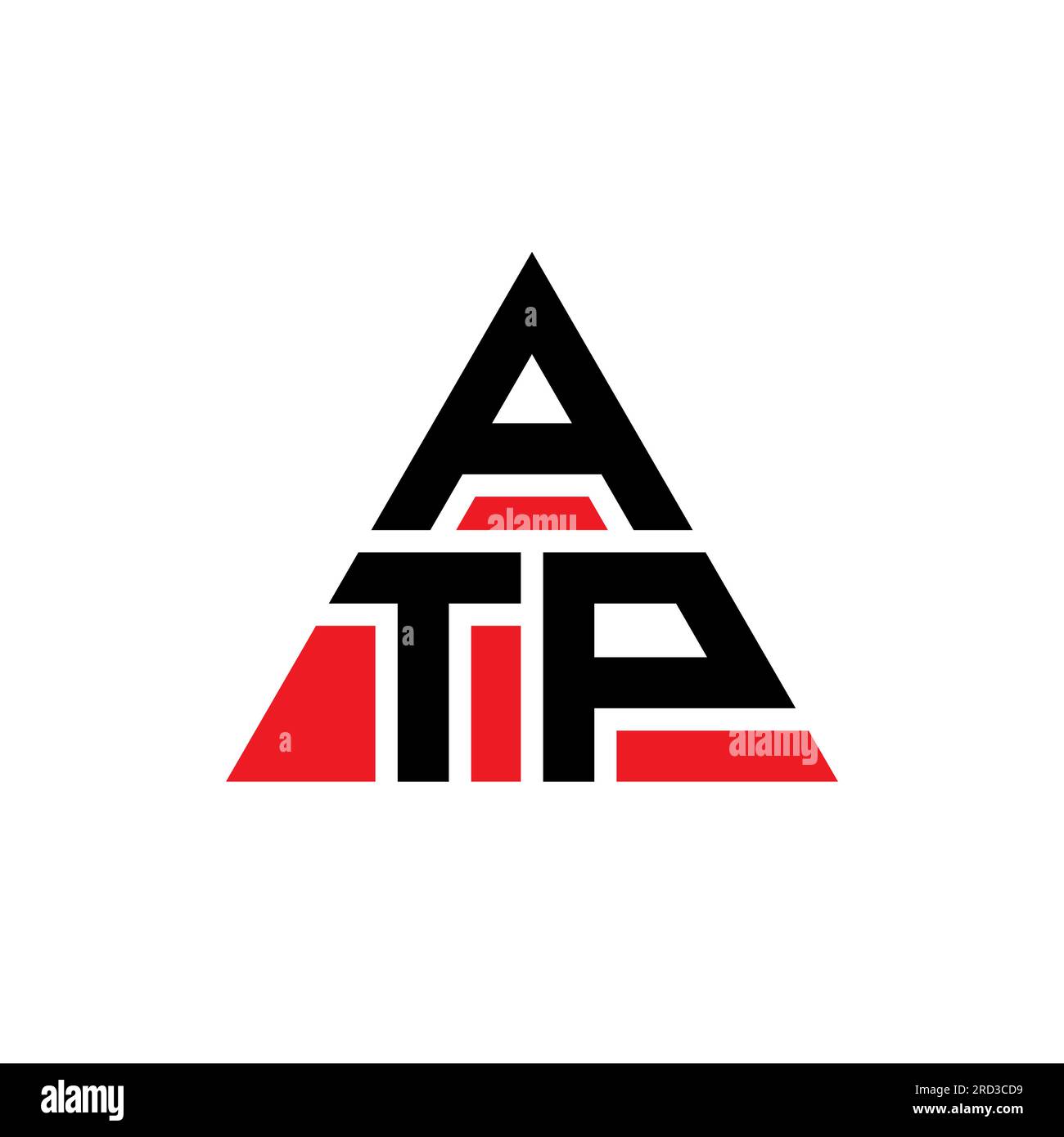 ATP triangle letter logo design with triangle shape. ATP triangle logo ...