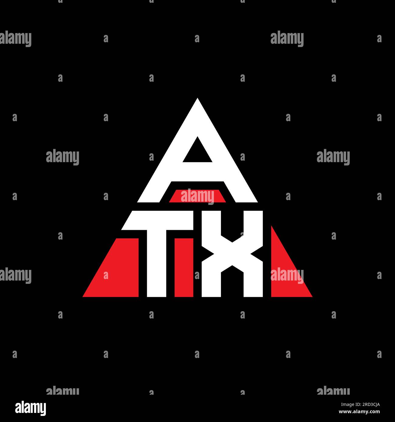 ATX triangle letter logo design with triangle shape. ATX triangle logo ...