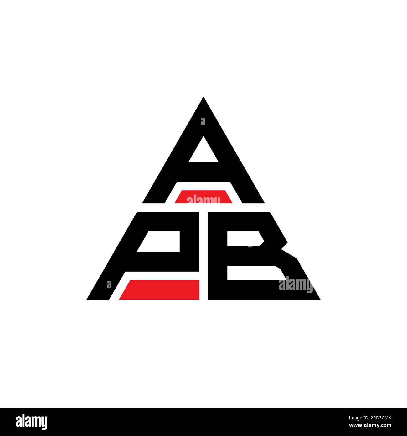 APB triangle letter logo design with triangle shape. APB triangle logo ...