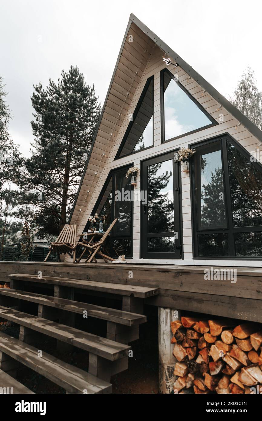 A Frame House With Dormer Windows A Frame With Shed Dormers 12x20
