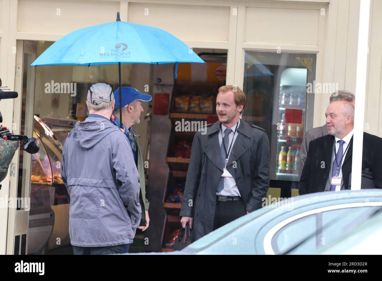 Toby Jones, Julie Hesmondhalgh filming a ITV drama Mr Bates VS the Post ...