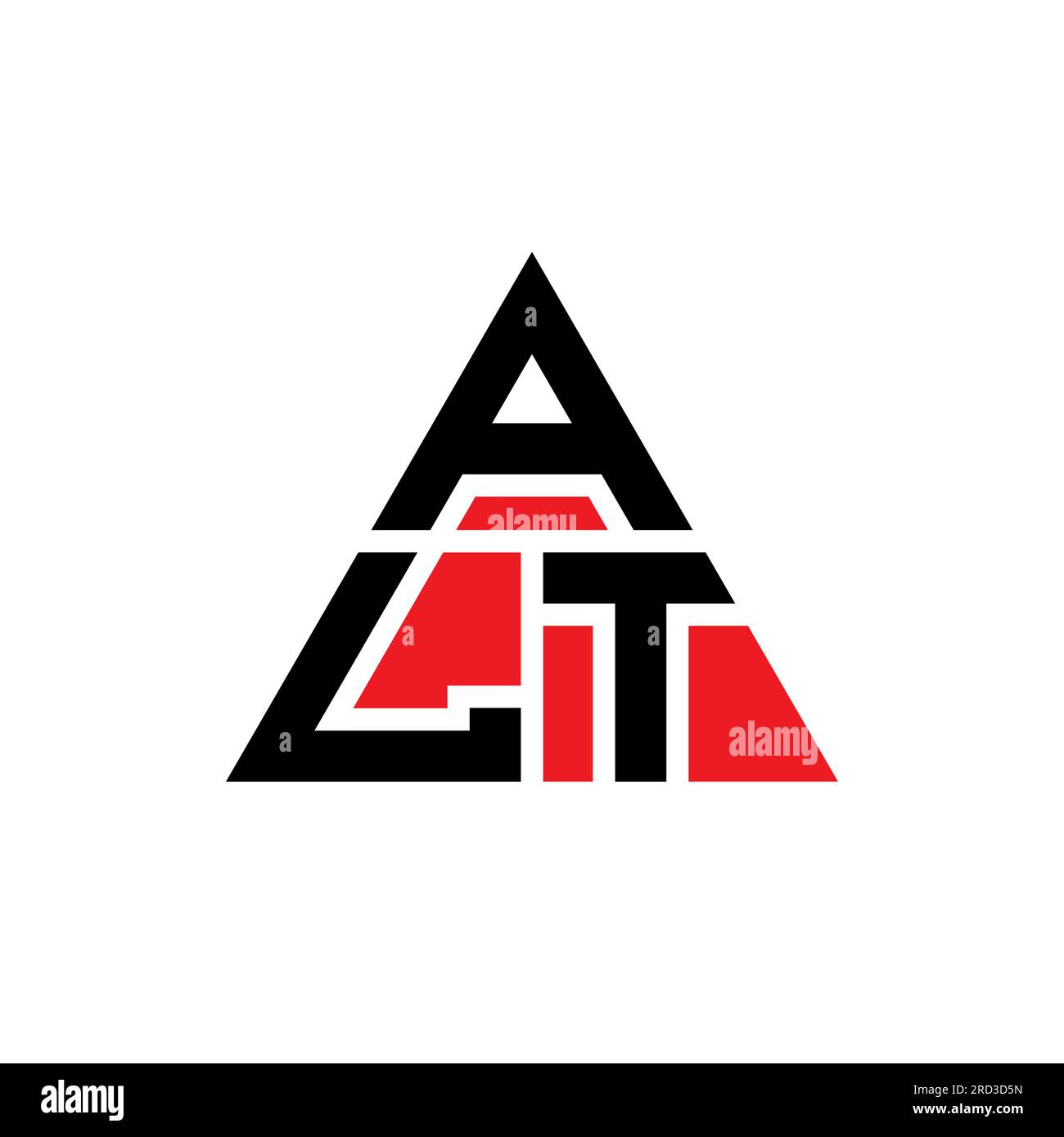 ALT triangle letter logo design with triangle shape. ALT triangle logo ...
