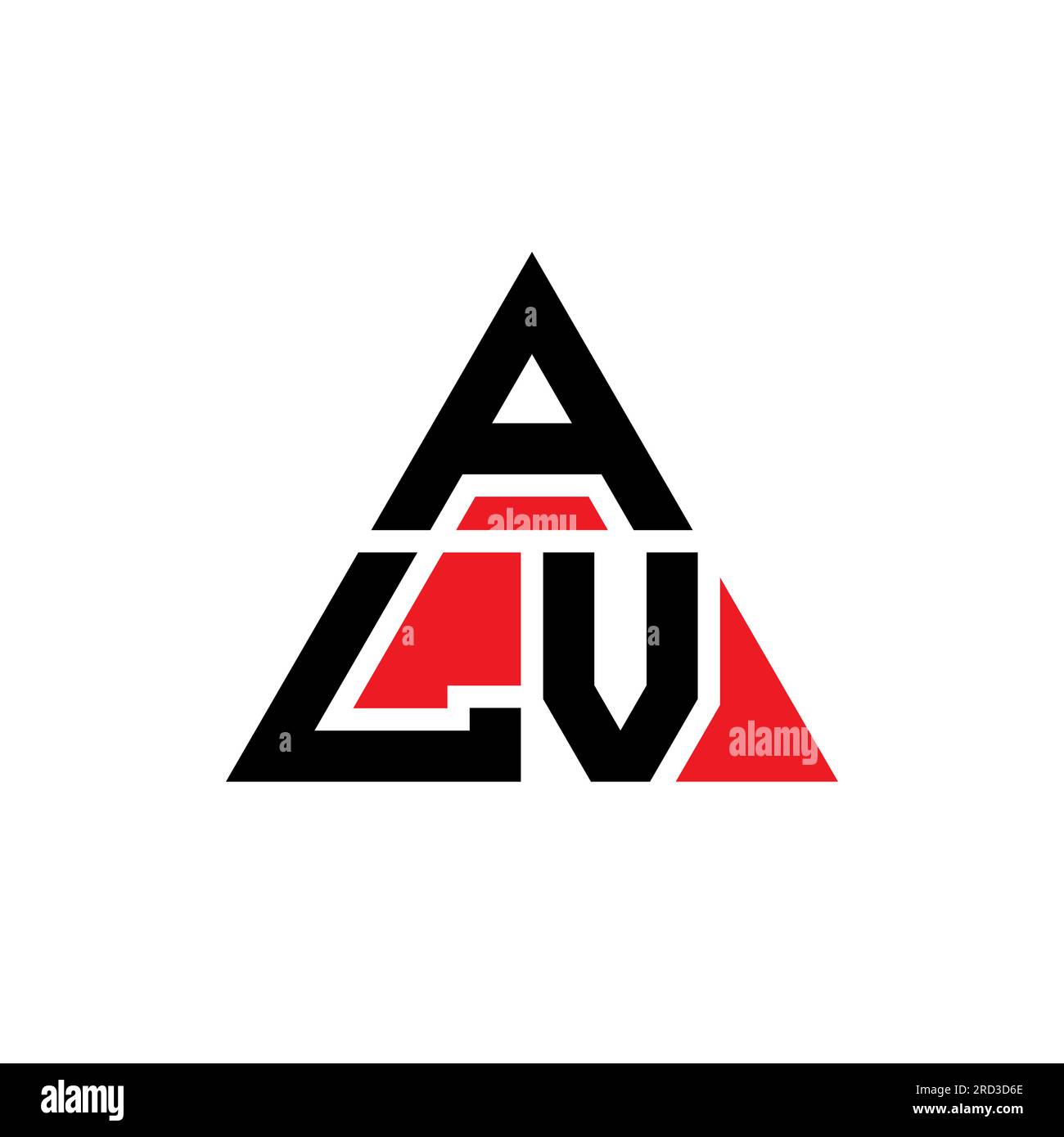 ALV triangle letter logo design with triangle shape. ALV triangle logo ...