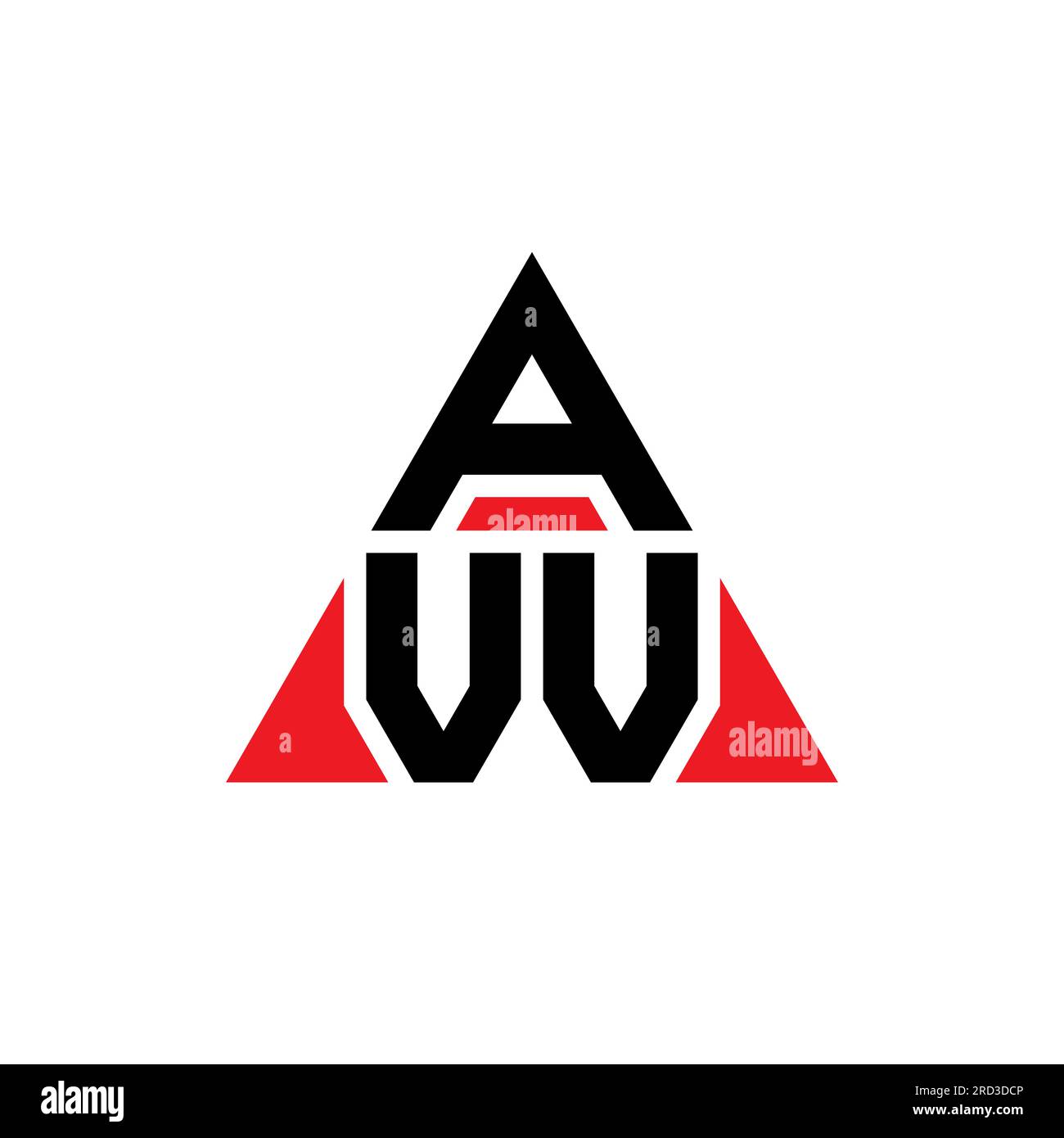 AVV triangle letter logo design with triangle shape. AVV triangle logo ...