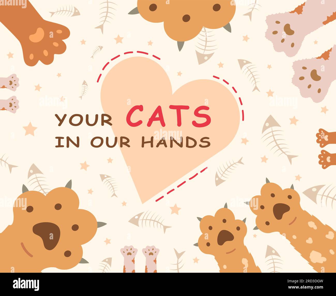 Cats shelter website background design Stock Vector Image & Art - Alamy