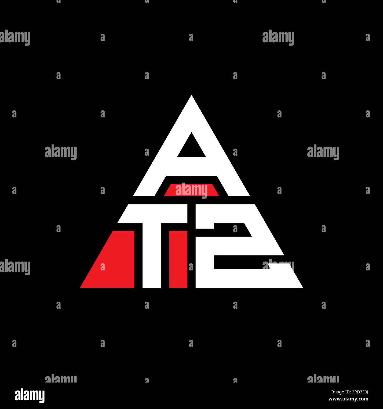 ATZ triangle letter logo design with triangle shape. ATZ triangle logo ...