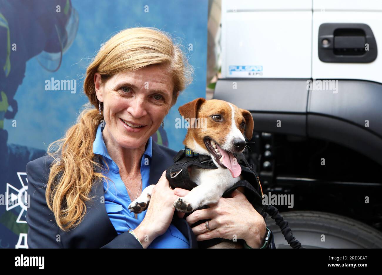 Non Exclusive: KYIV, UKRAINE - JULY 17, 2023 - USAID Administrator ...