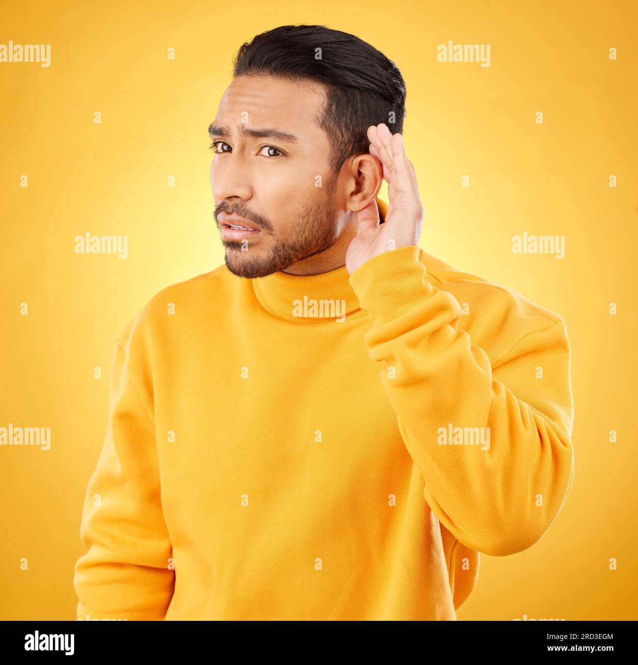 Confused young man coming up hi-res stock photography and images - Alamy