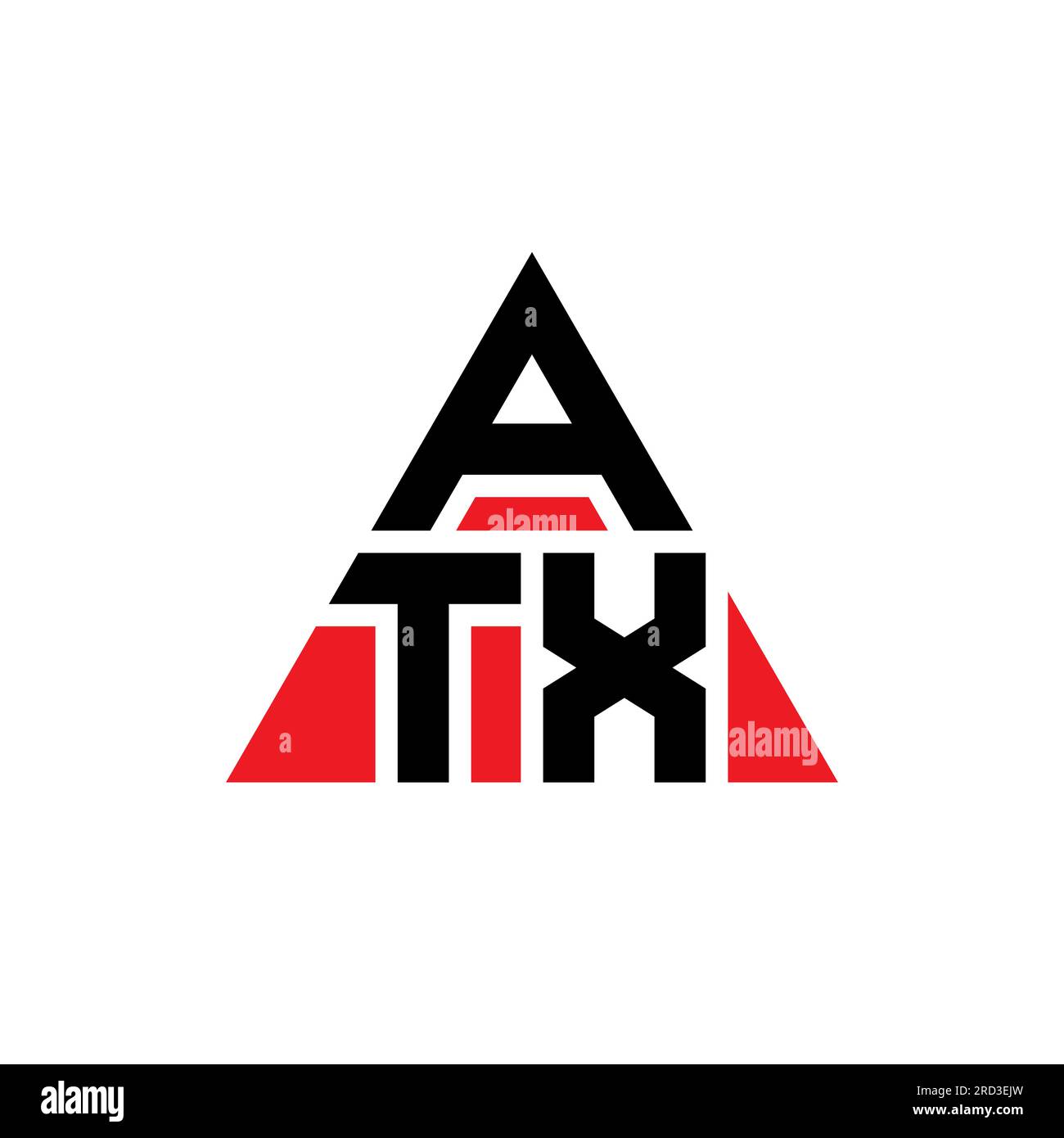 ATX triangle letter logo design with triangle shape. ATX triangle logo ...