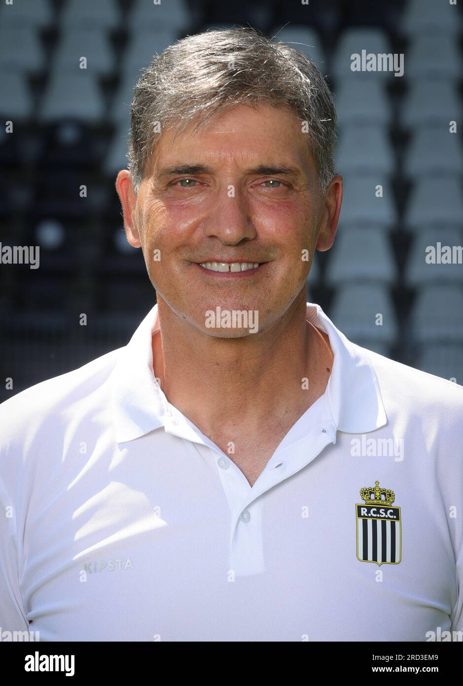 Charleroi's head coach Felice Mazzu poses for a portrait picture at the ...