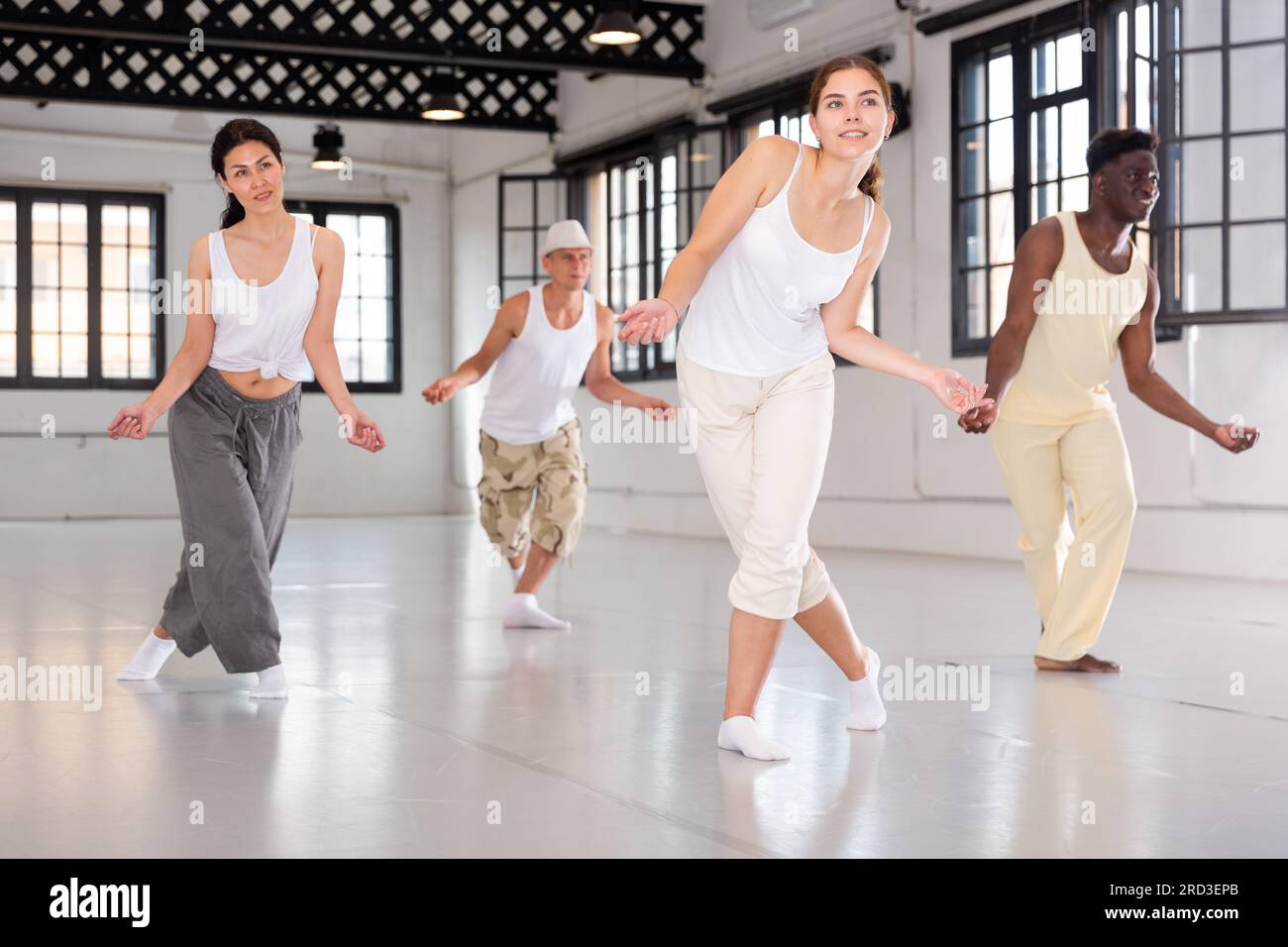 Dancers training swing movements Stock Photo - Alamy