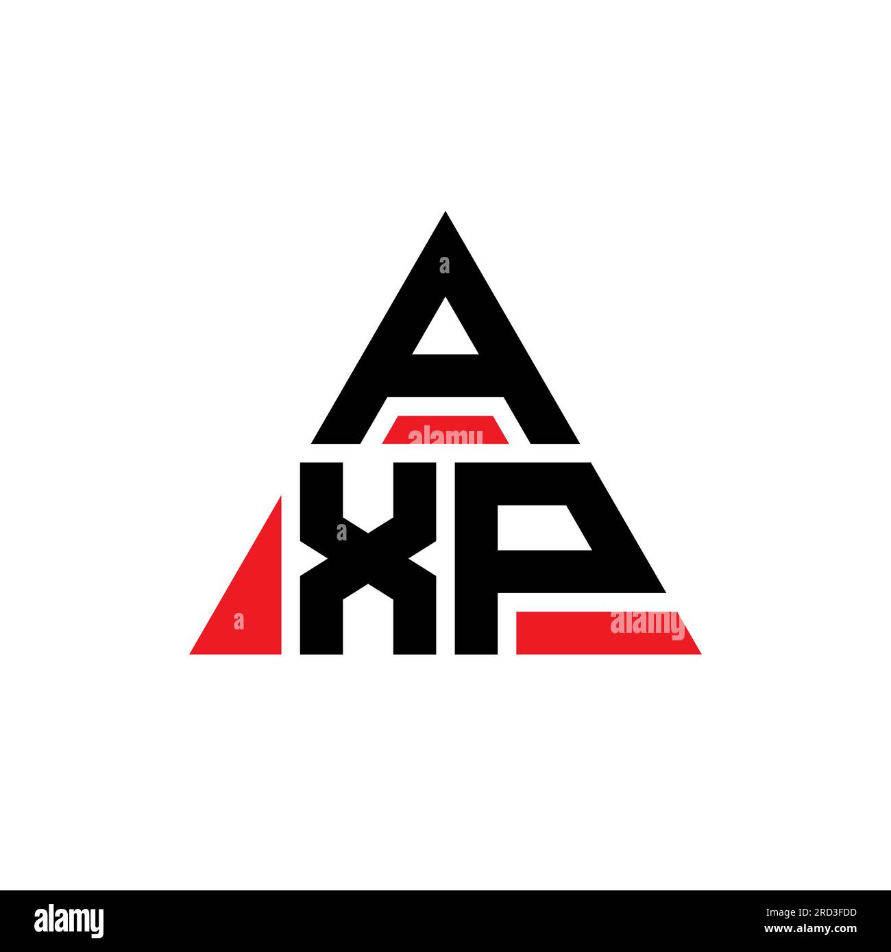AXP triangle letter logo design with triangle shape. AXP triangle logo ...