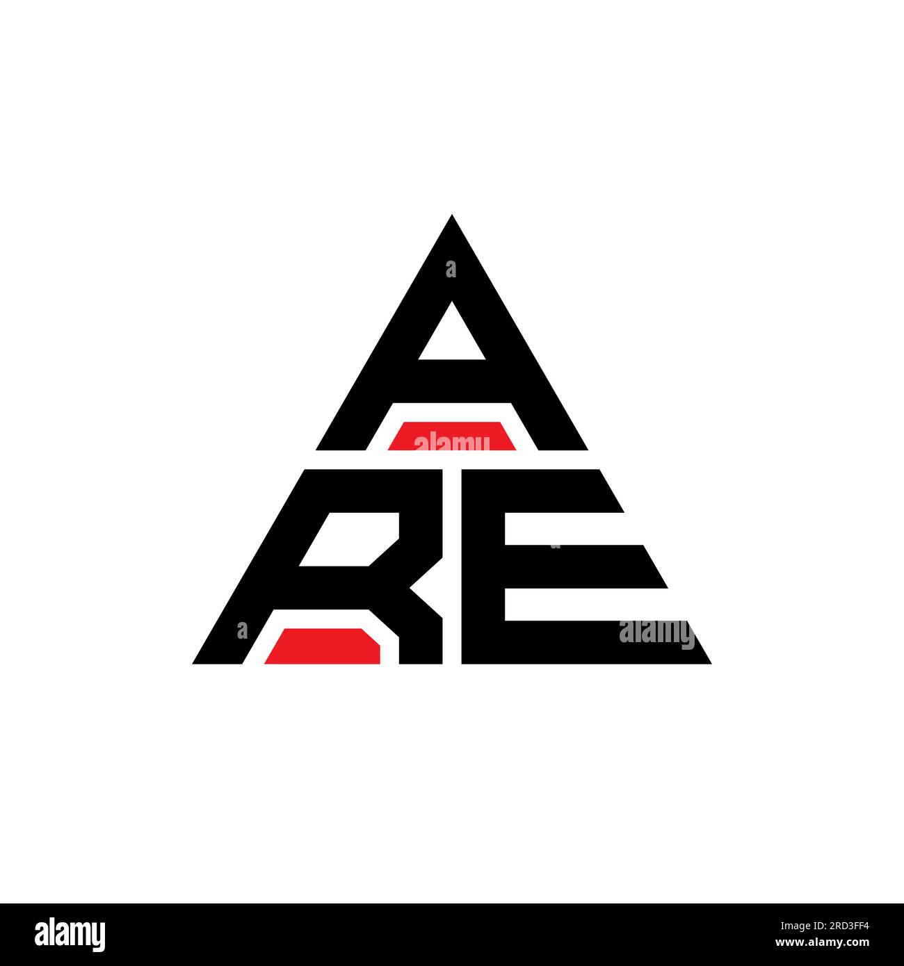 ARE triangle letter logo design with triangle shape. ARE triangle logo ...