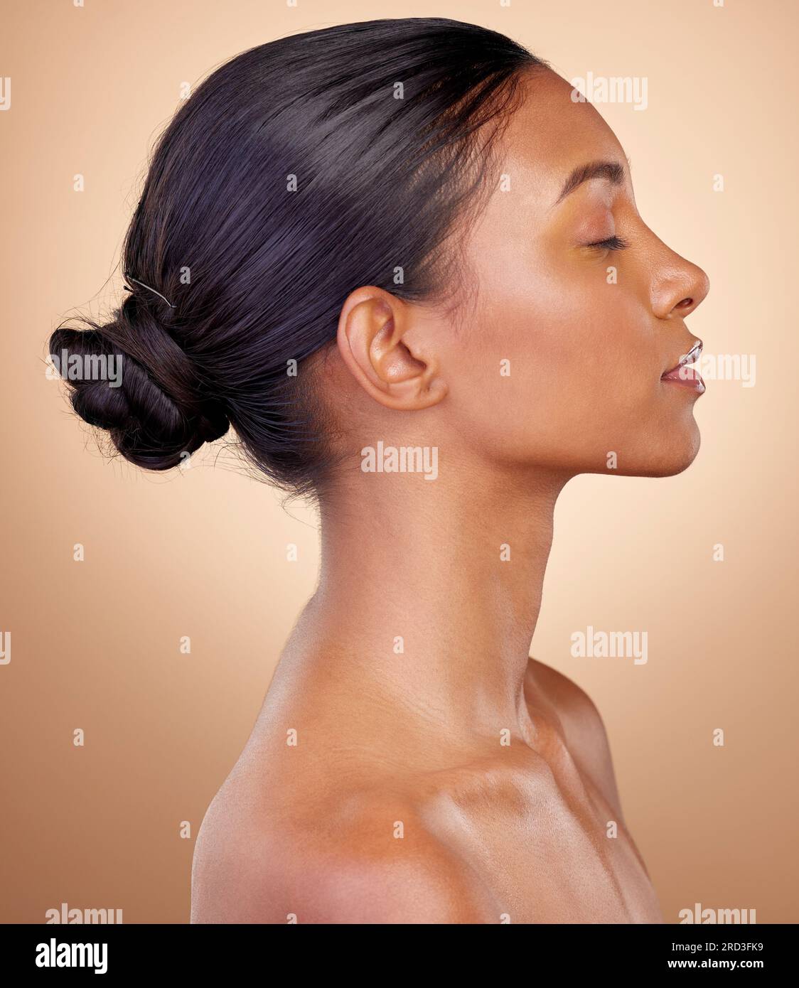 Woman Side Profile Eyes Closed