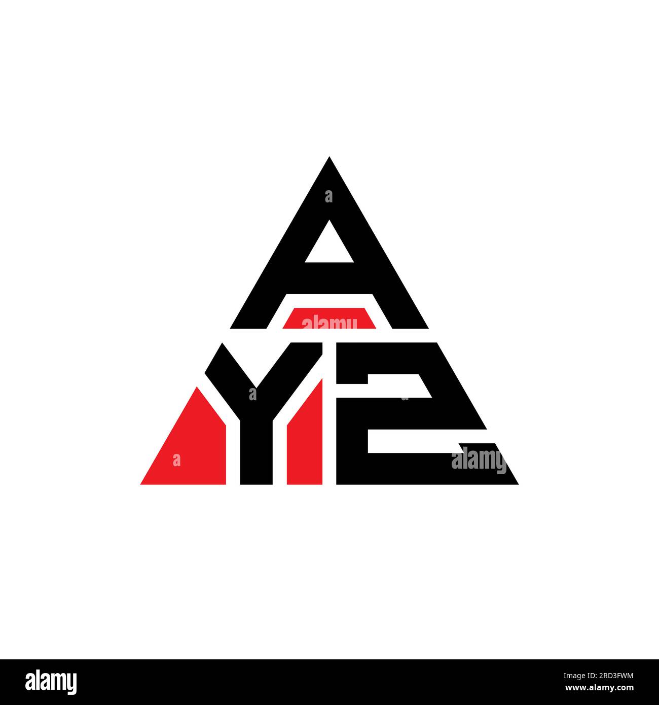 AYZ triangle letter logo design with triangle shape. AYZ triangle logo ...