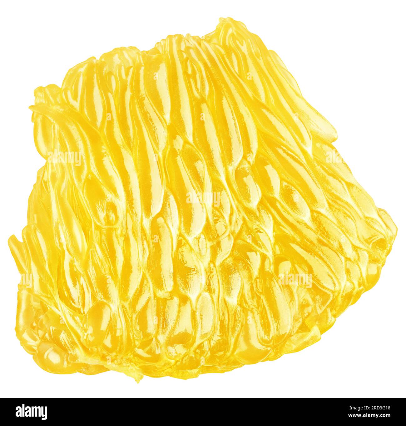 Flesh of lemon citrus fruit isolated on white background with clipping ...