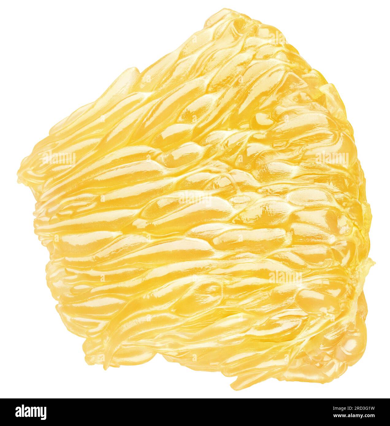 Flesh of pomelo citrus fruit isolated on white background with clipping ...