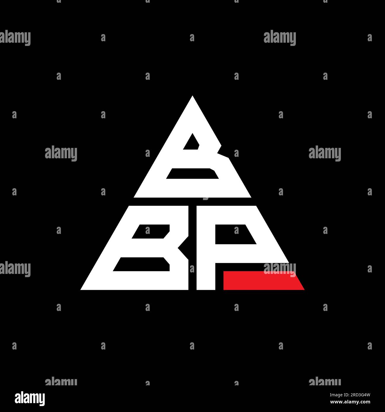 BBP triangle letter logo design with triangle shape. BBP triangle logo ...