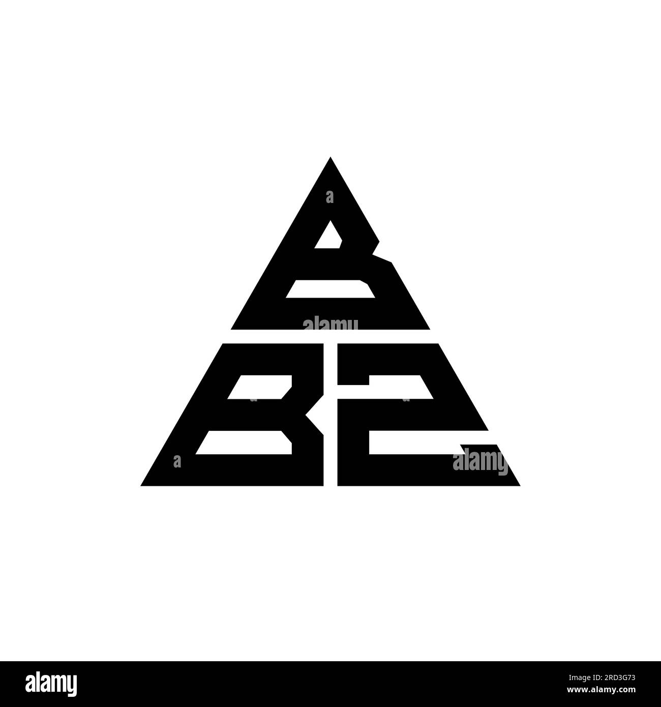 BBZ triangle letter logo design with triangle shape. BBZ triangle logo ...
