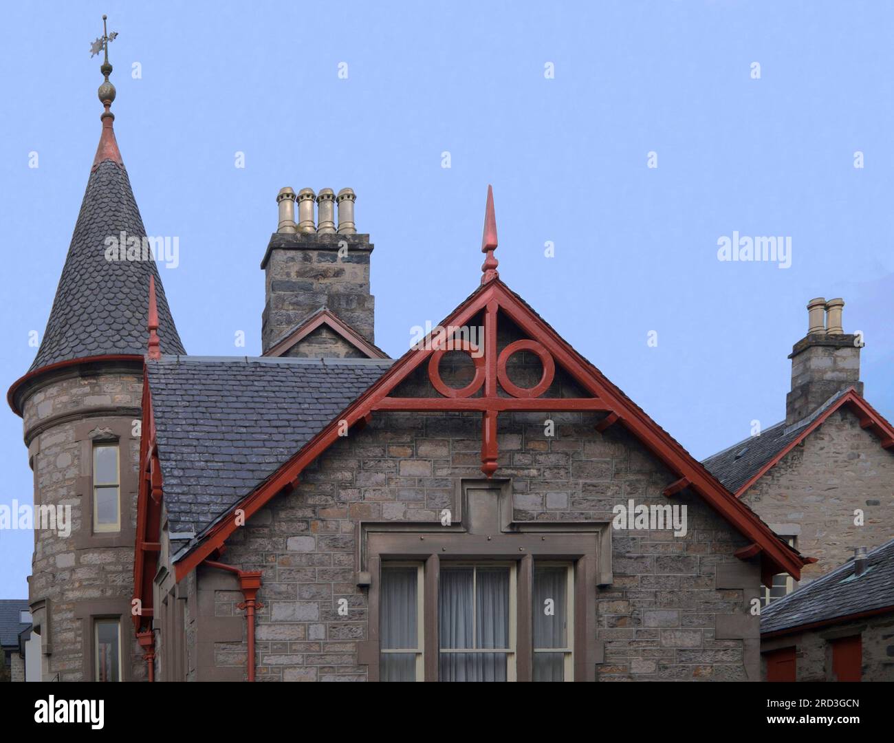 Historic architecture in Pitlochry, Scotland Stock Photo - Alamy