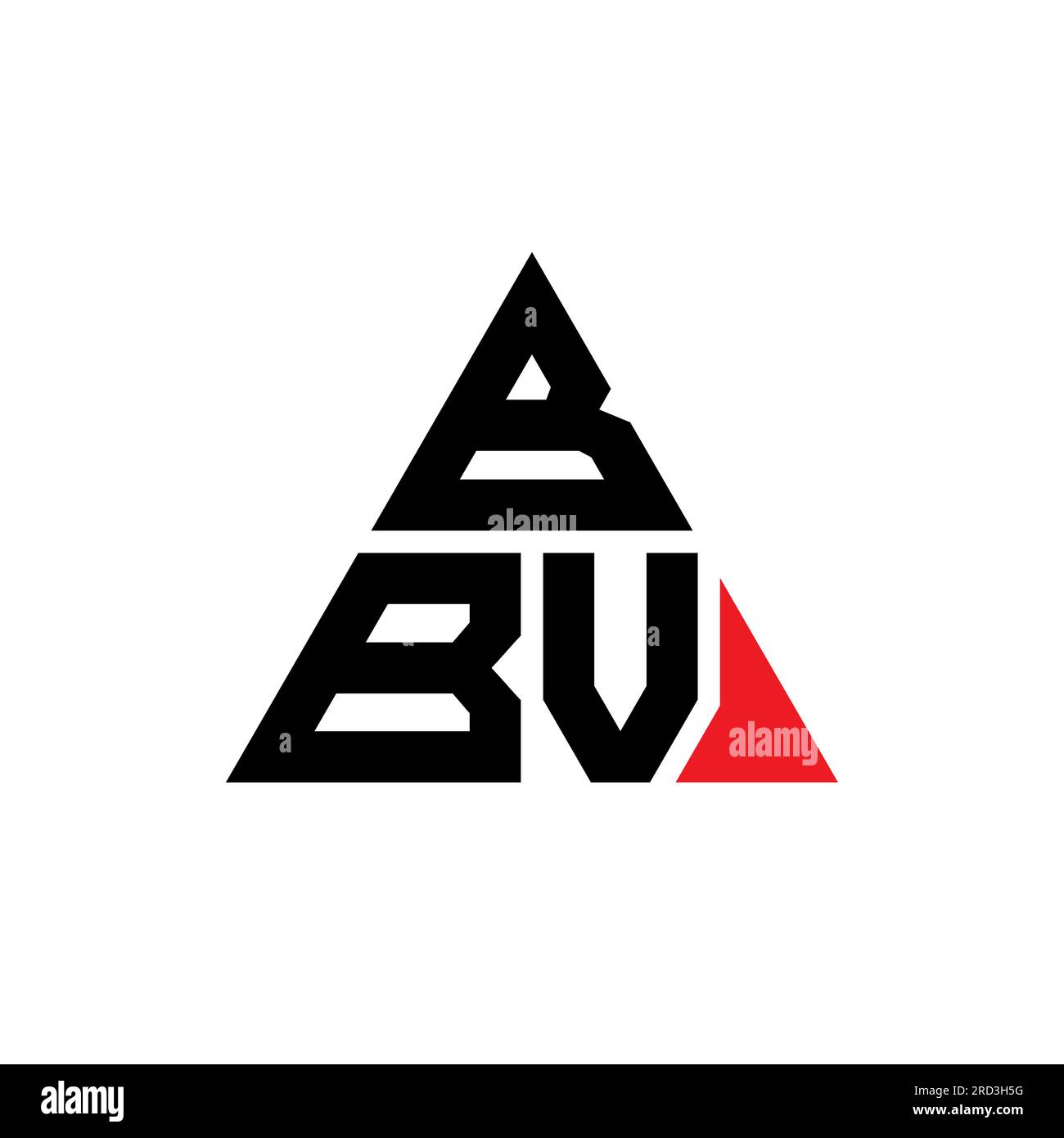 BBV triangle letter logo design with triangle shape. BBV triangle logo ...