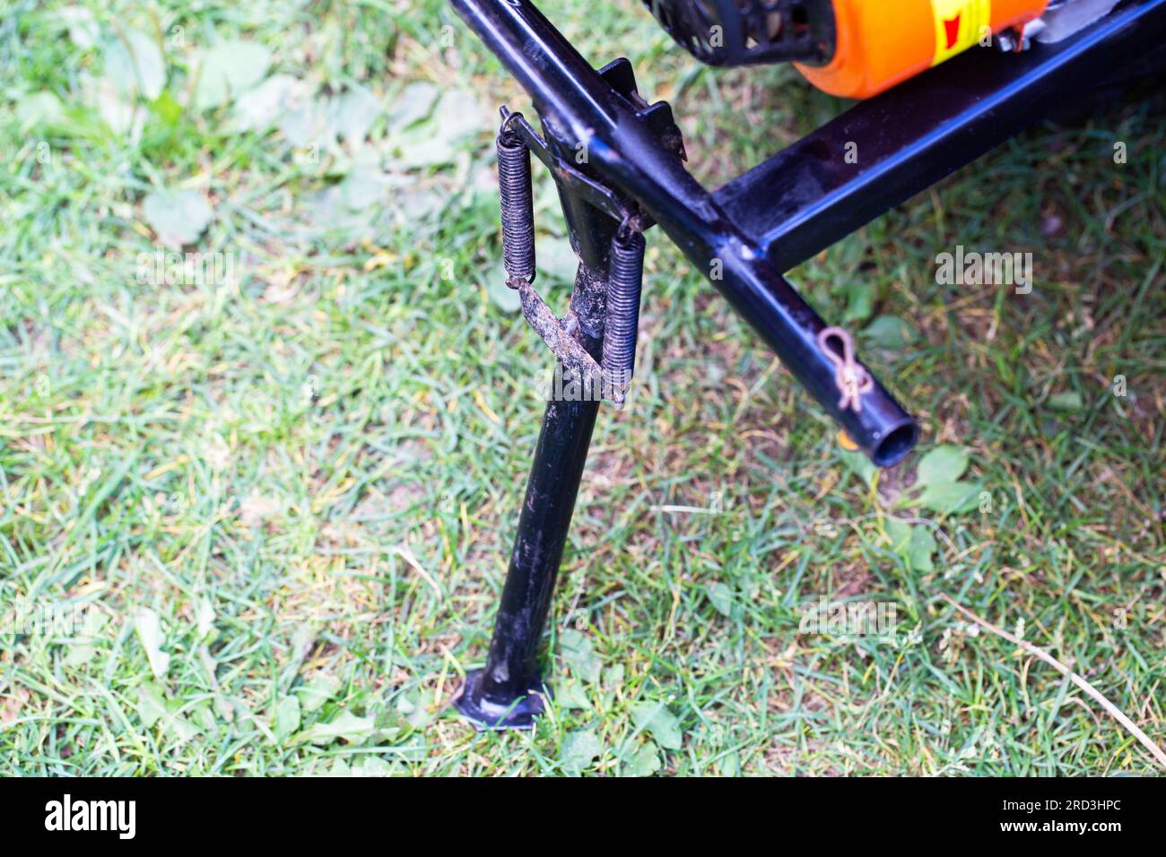 motoblock support for stability on the ground Stock Photo - Alamy
