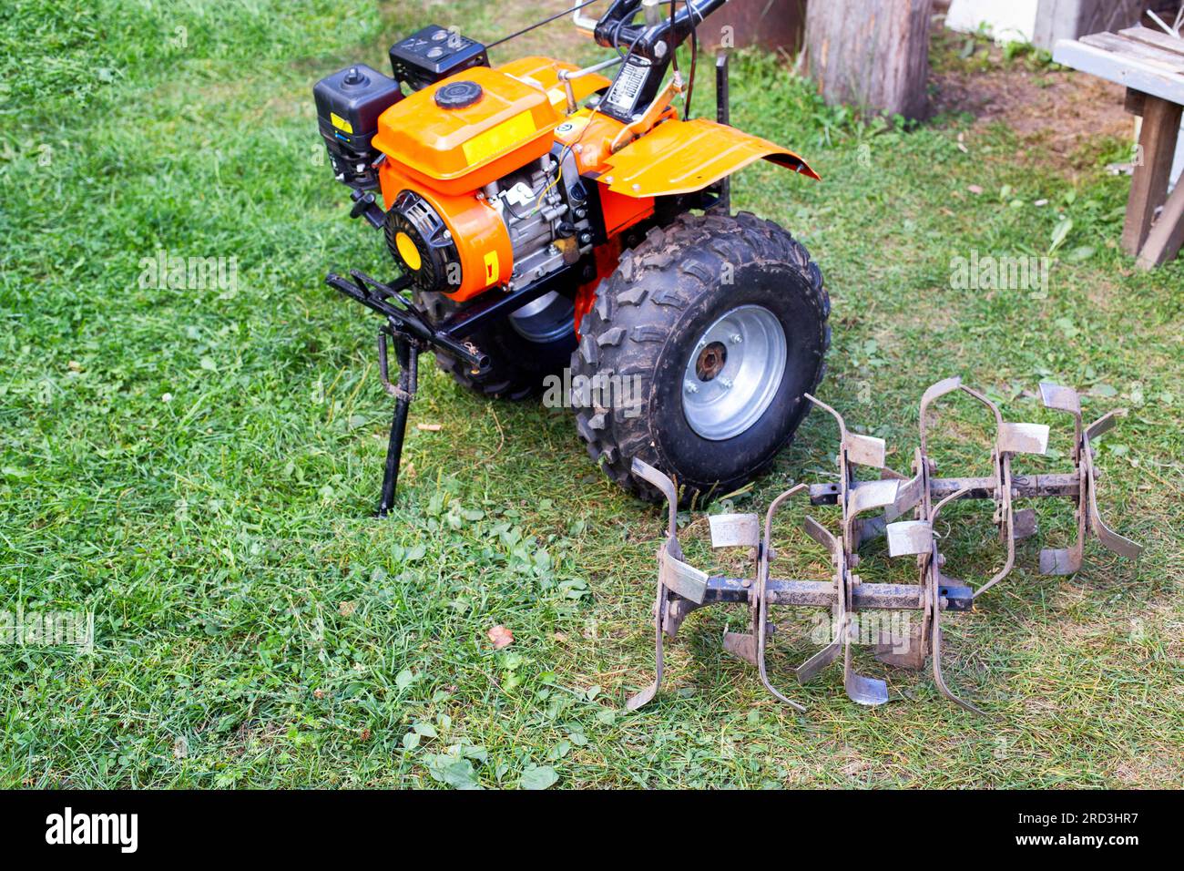 cutters complete with walk-behind tractor for work on the ground ...