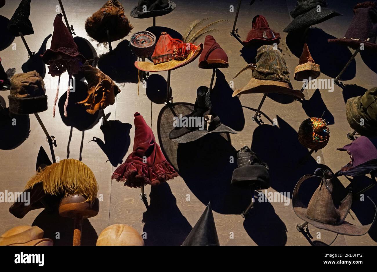 Wizarding hat and props at the Warner bros studio tour London- The ...