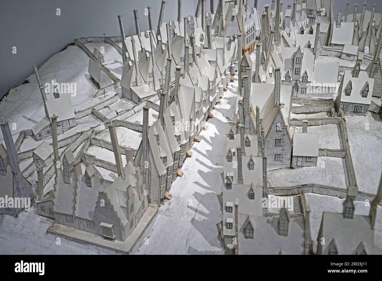 Paper cardboard model of Hogsmeade village at the Warner bros studio ...