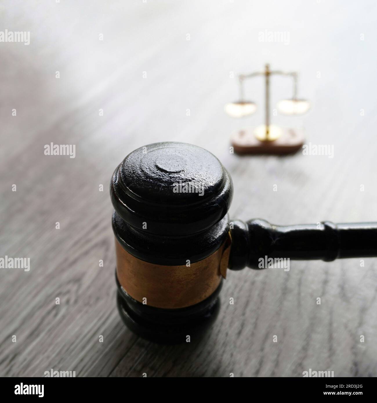 Close up image of judge gavel and scale on table. Symbol of law and justice concept Stock Photo ...