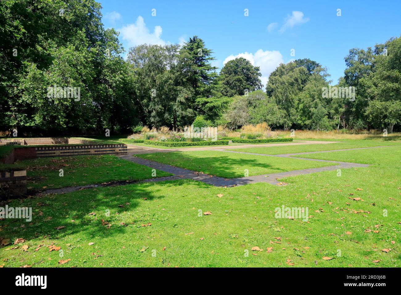 Flower borders, Bute Park, Cardiff. Summer. Taken July 2023 Stock Photo ...