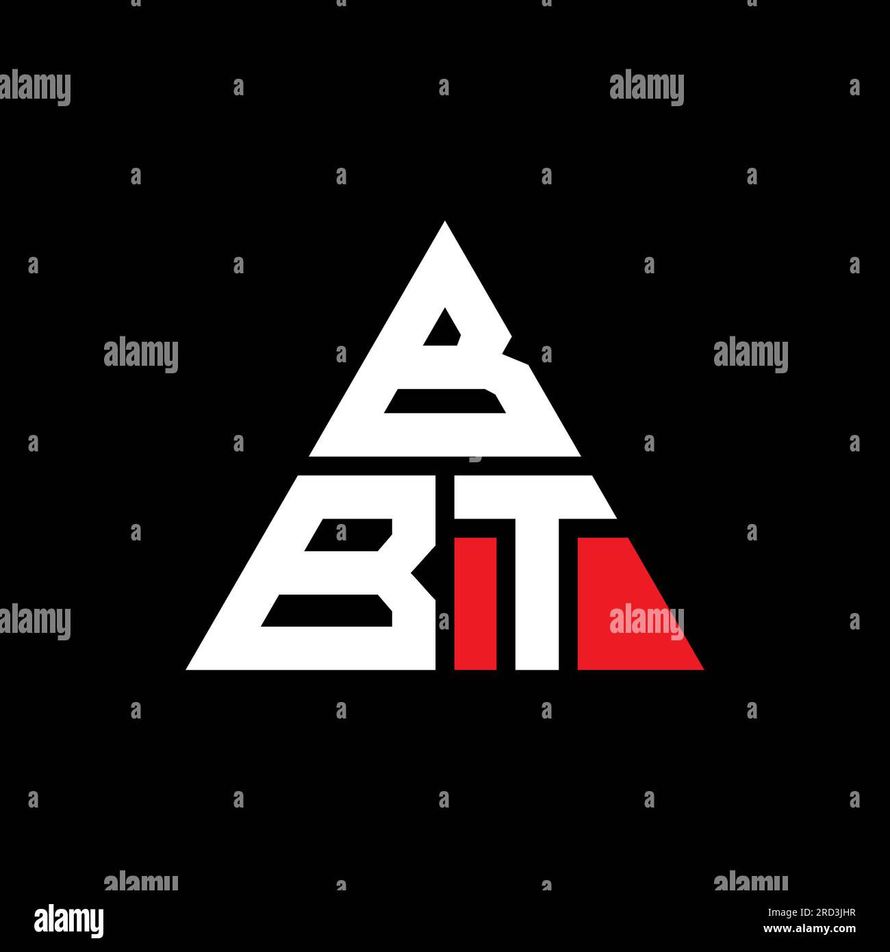 BBT triangle letter logo design with triangle shape. BBT triangle logo design monogram. BBT ...