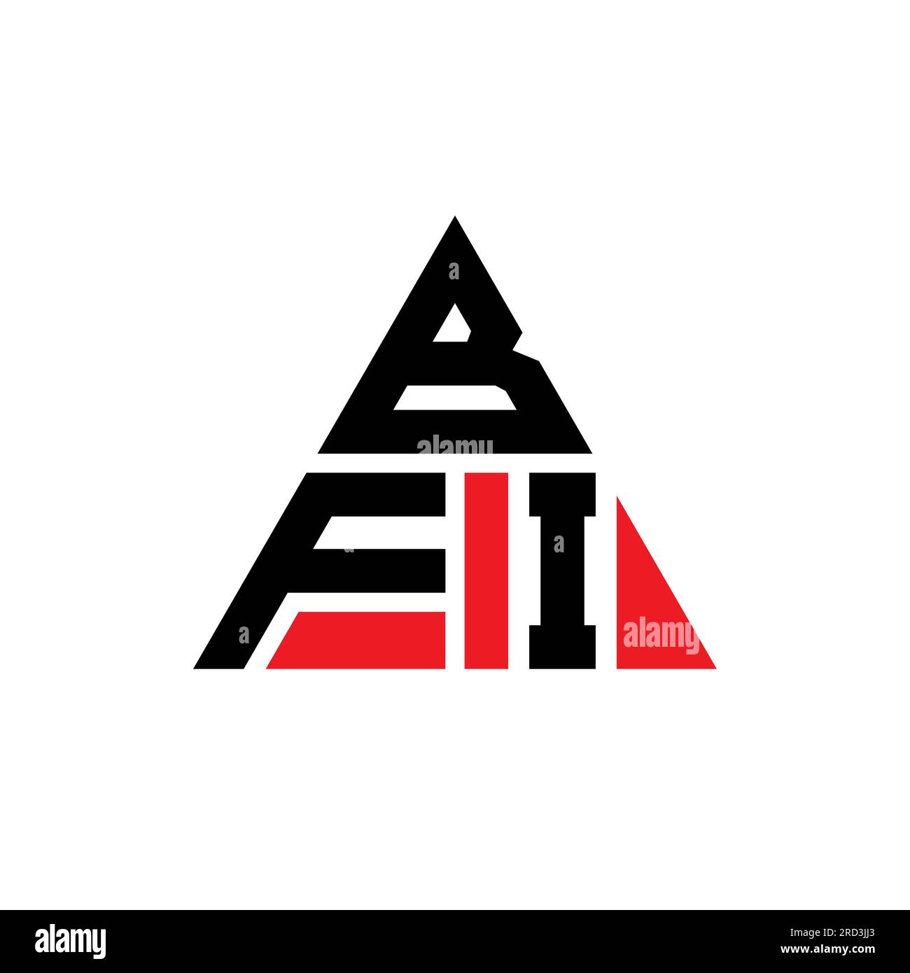 BFI triangle letter logo design with triangle shape. BFI triangle logo ...
