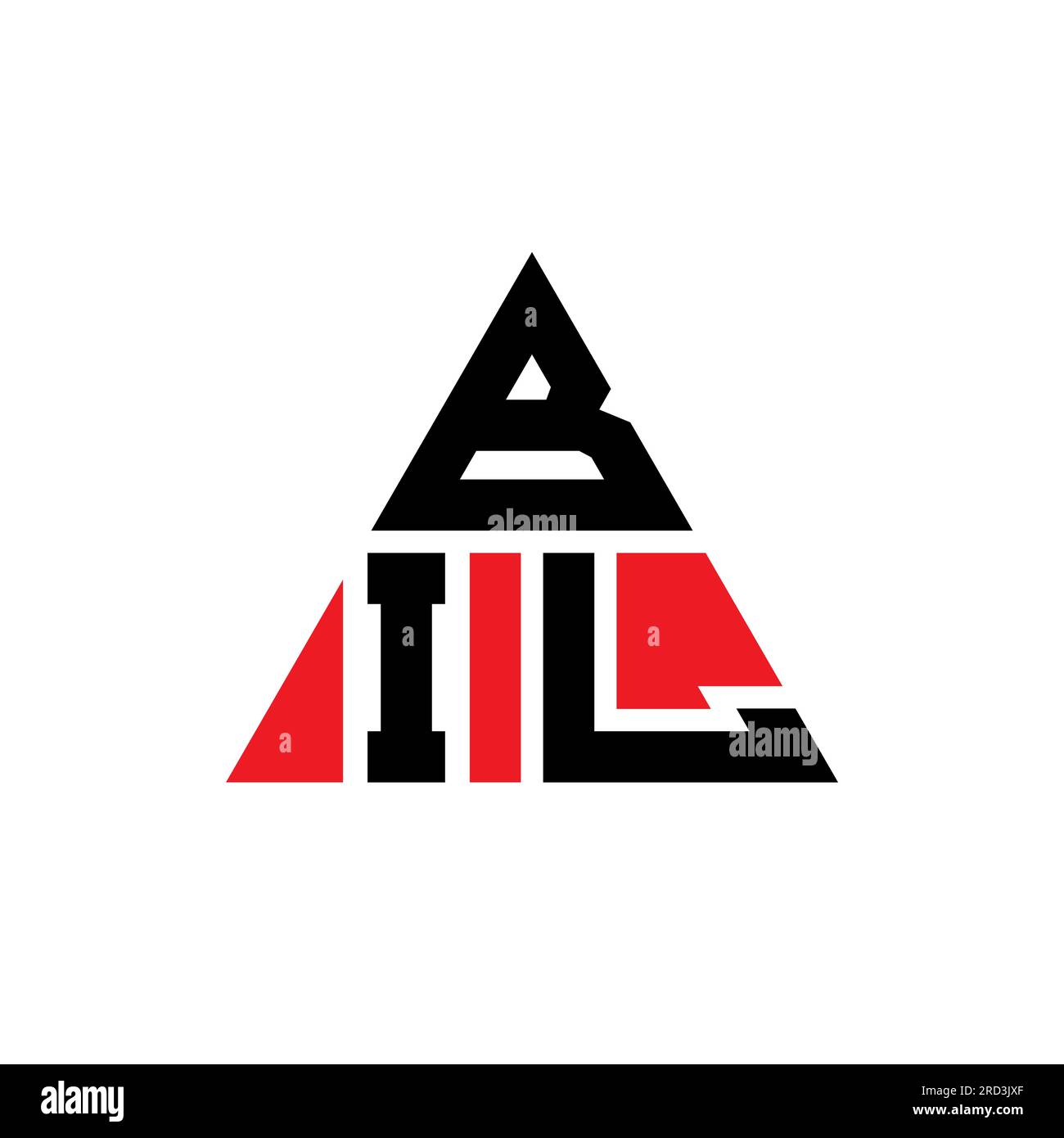 BIL triangle letter logo design with triangle shape. BIL triangle logo ...