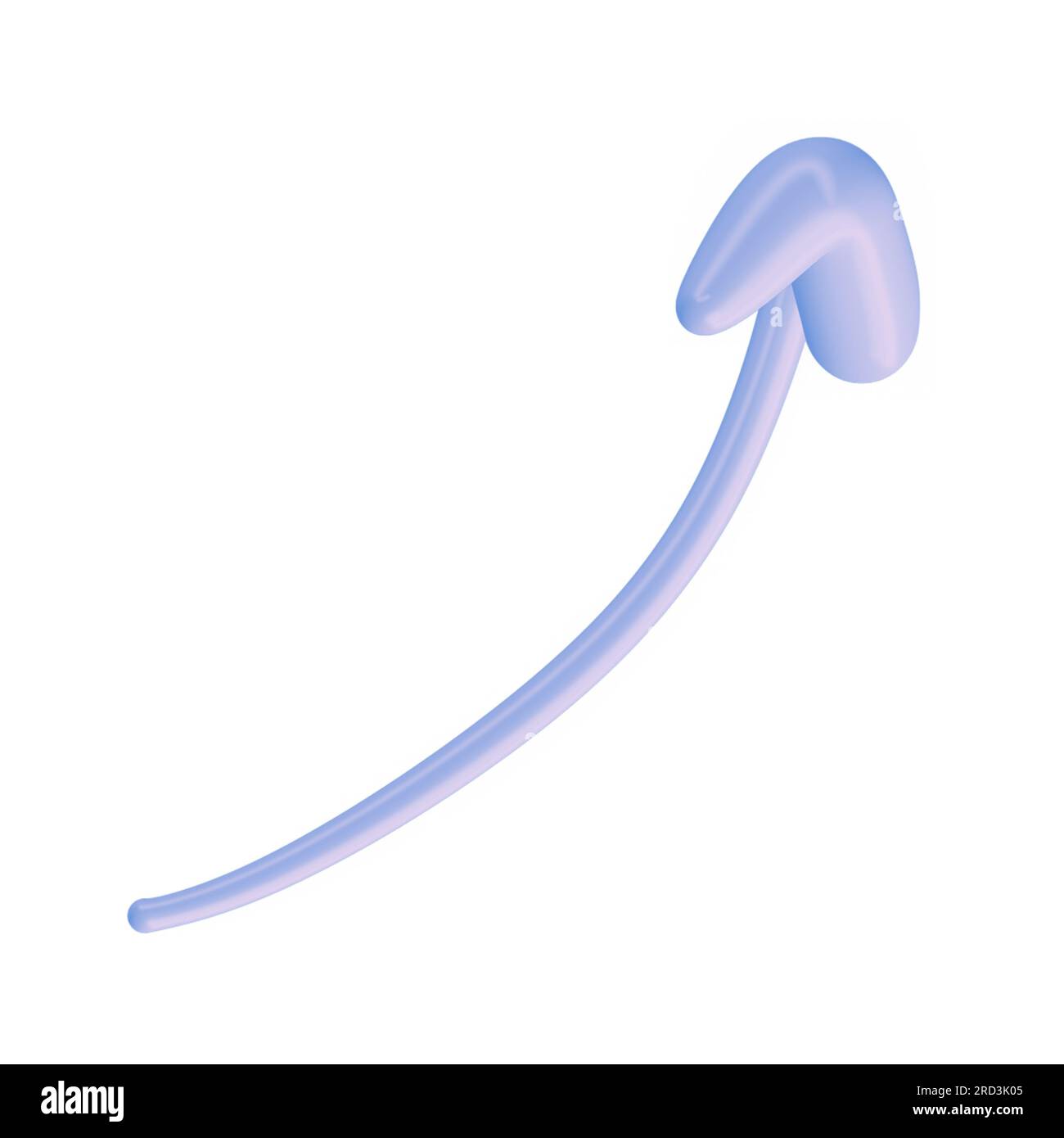 3D arrow up pointer icon minimalist style illustration. isolated on ...