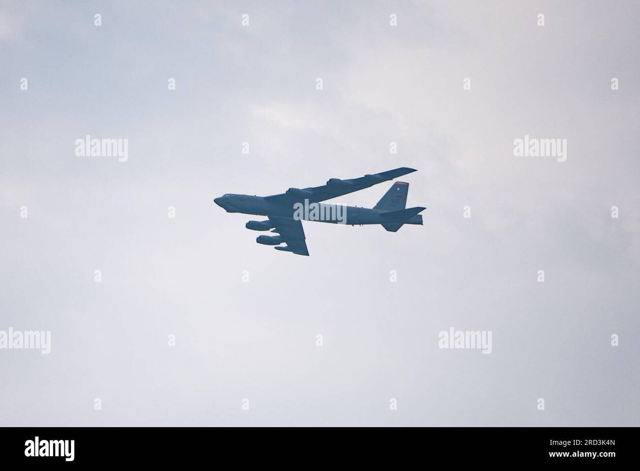 A U.S. Air Force B-52H Stratofortress assigned to the 5th Bomb Wing at ...