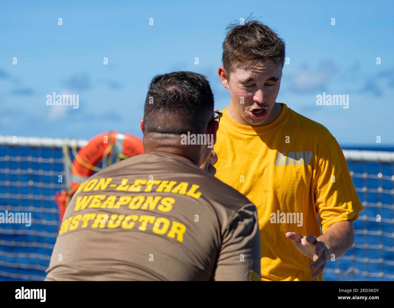 PHILIPPINE SEA (June 28, 2023) Intelligence Specialist Seaman Dylan ...