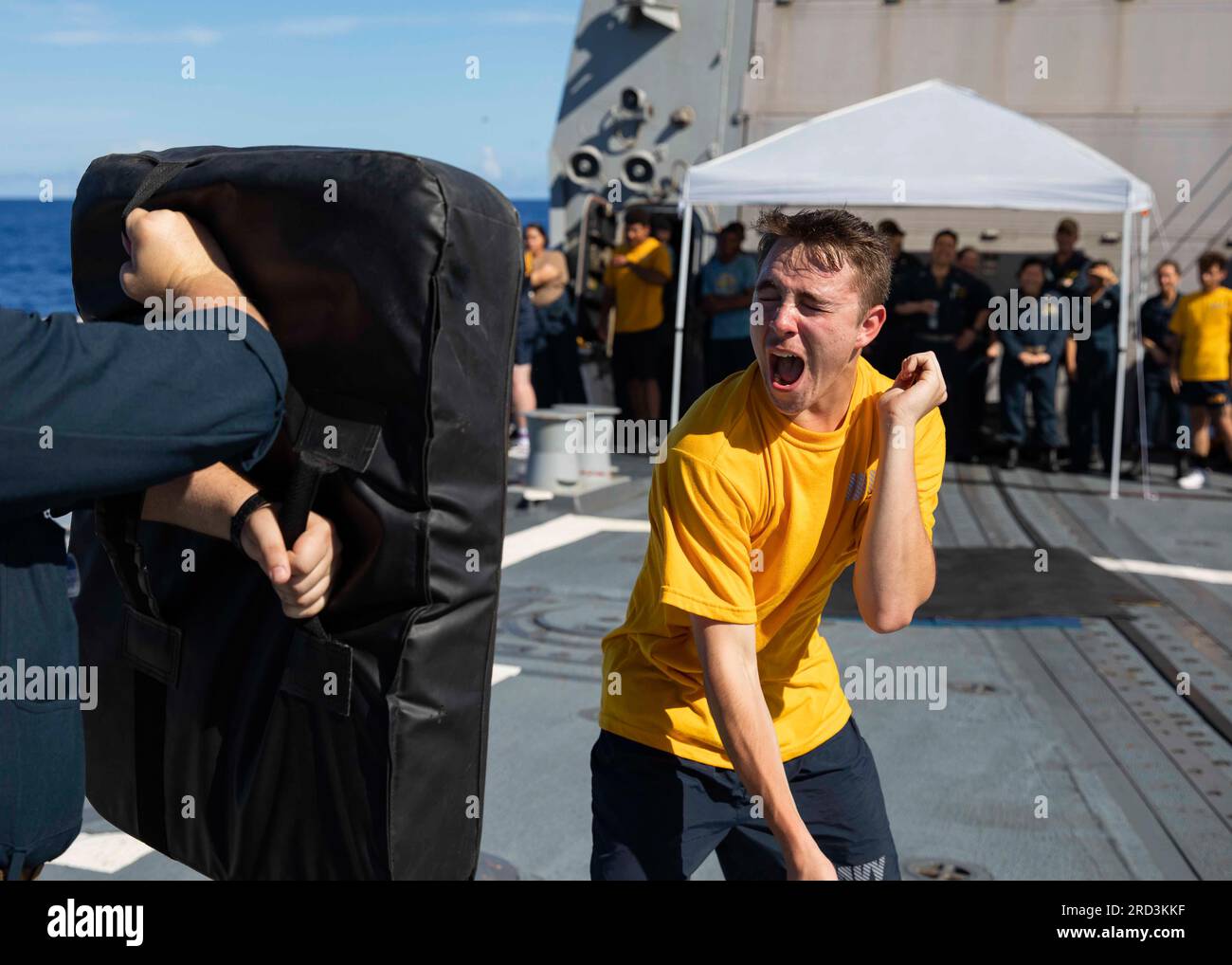 PHILIPPINE SEA (June 28, 2023) Intelligence Specialist Seaman Dylan ...