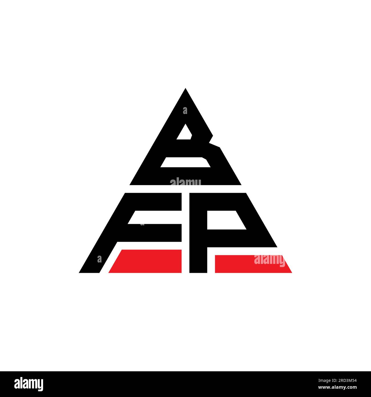 BFP triangle letter logo design with triangle shape. BFP triangle logo ...