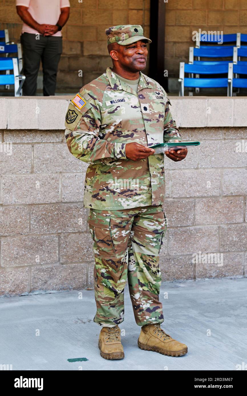 Lt. Col. Anthony Williams, the outgoing 3rd Battalion, 345th Regiment ...