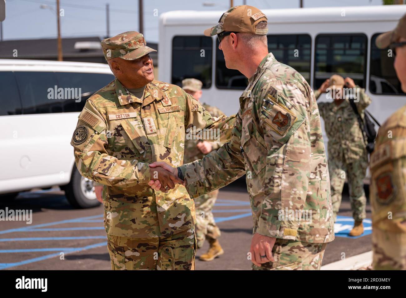 Gen. Anthony Cotton, United States Strategic Command commander, left ...