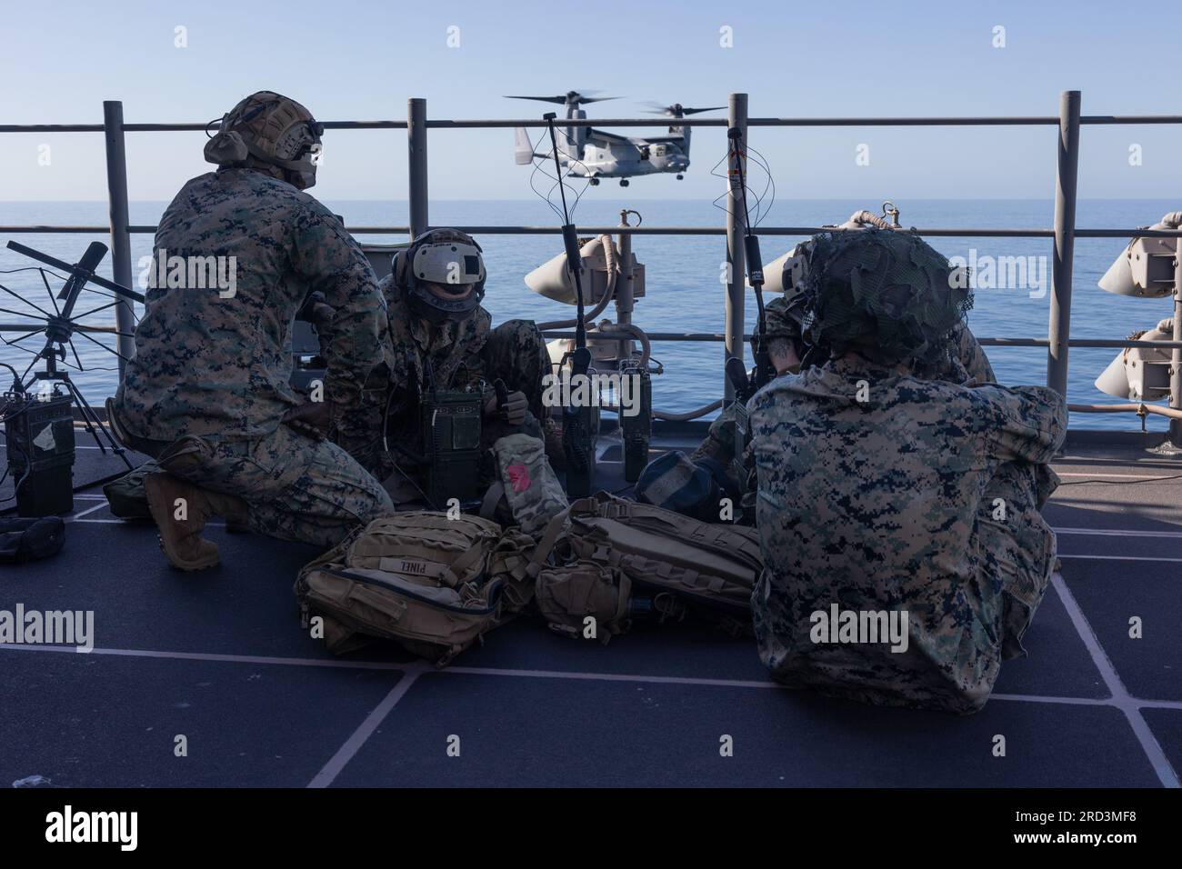 U.S. Marines with Battalion Landing Team 2/1, 31st Marine Expeditionary ...