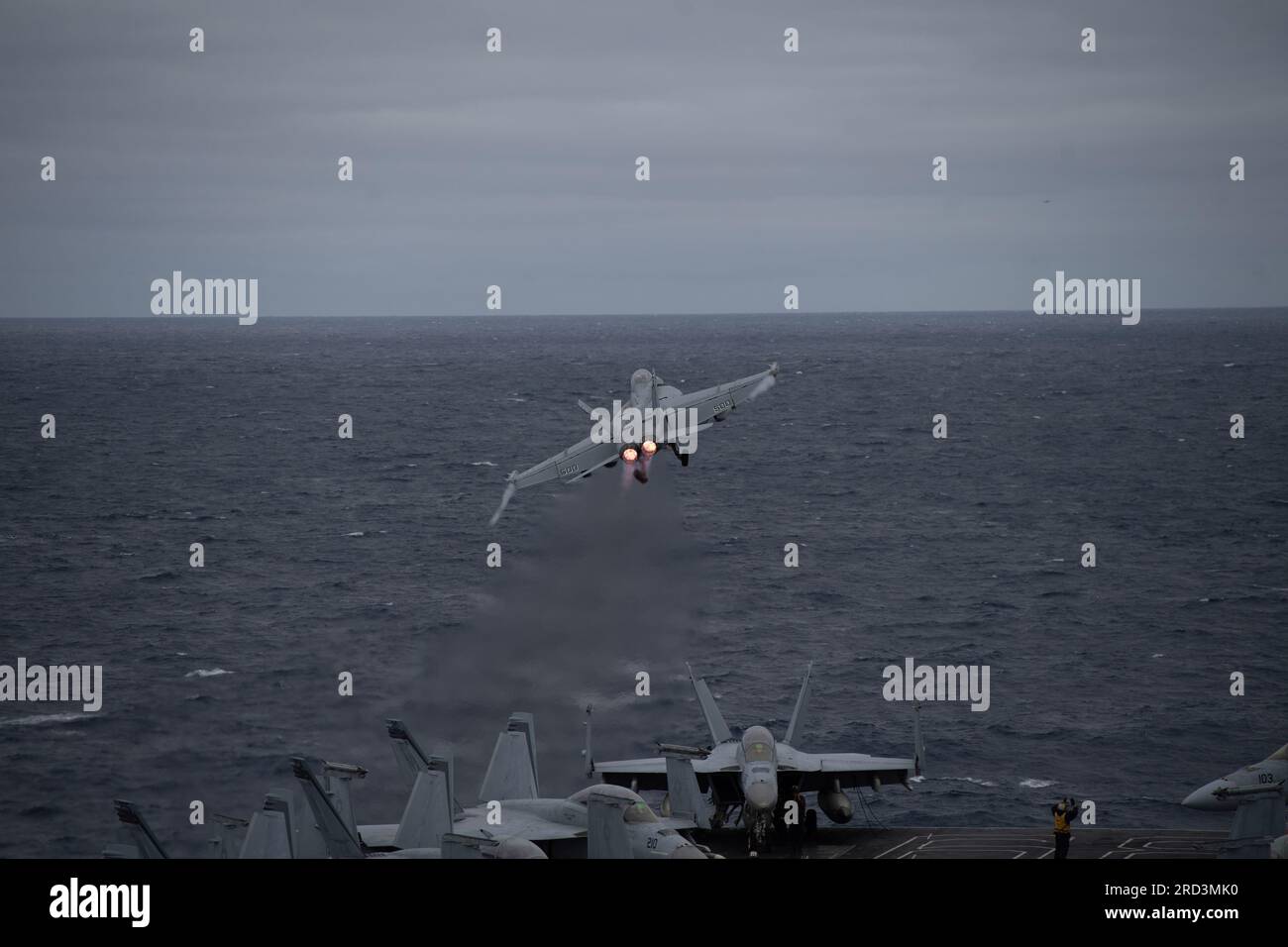 230627-N-MH015-1066 PACIFIC OCEAN (June 27, 2023) An E/A-18G Growler from the “Cougars” of ...