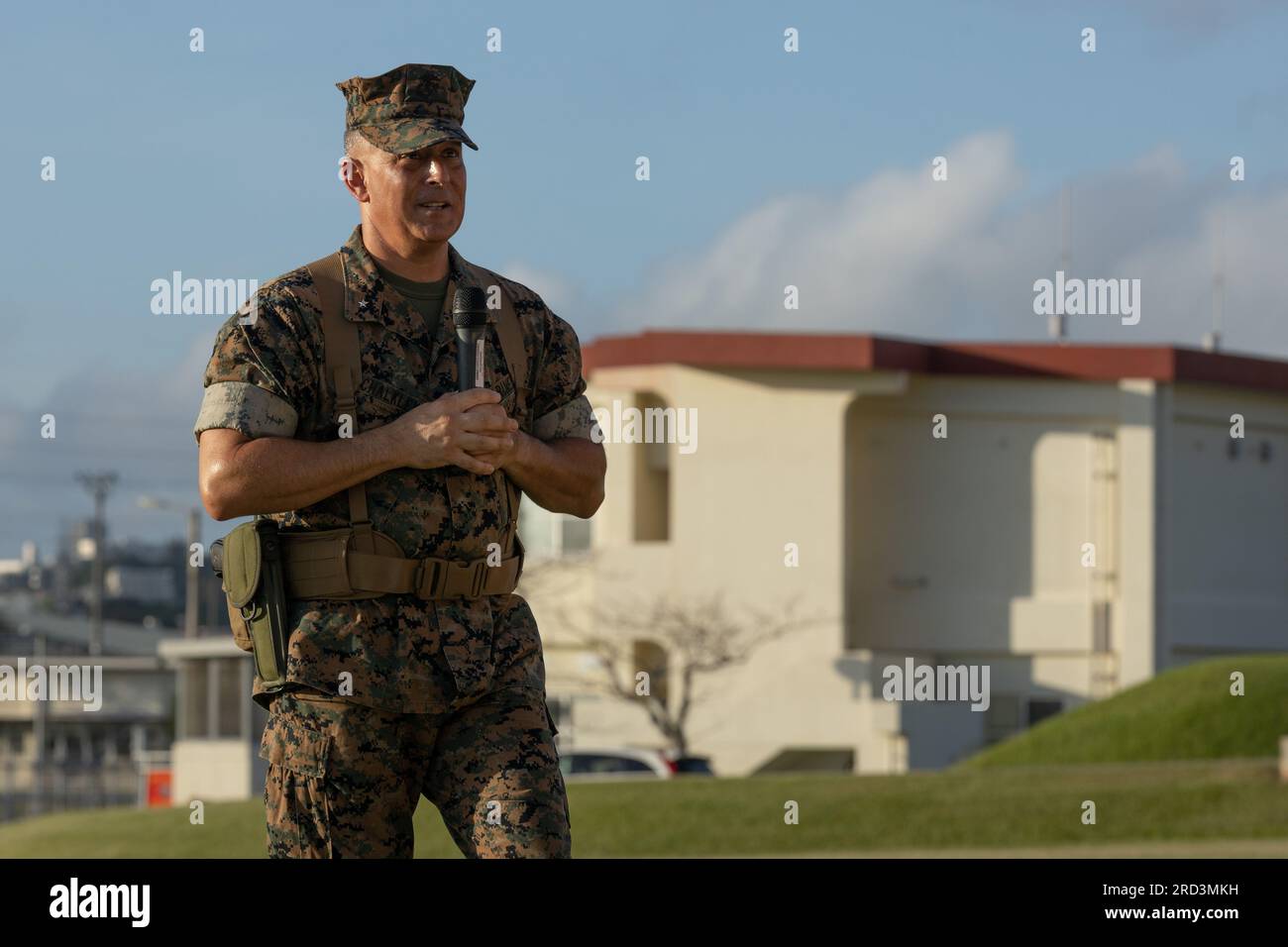 U.S. Marine Corps Brig. Gen. Adam L. Chalkley, the commanding general ...