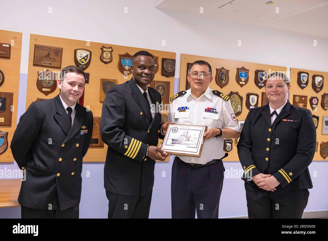 230628-N-LK647-1140 KOPER, Slovenia (June 28, 2023) From left: Lt ...