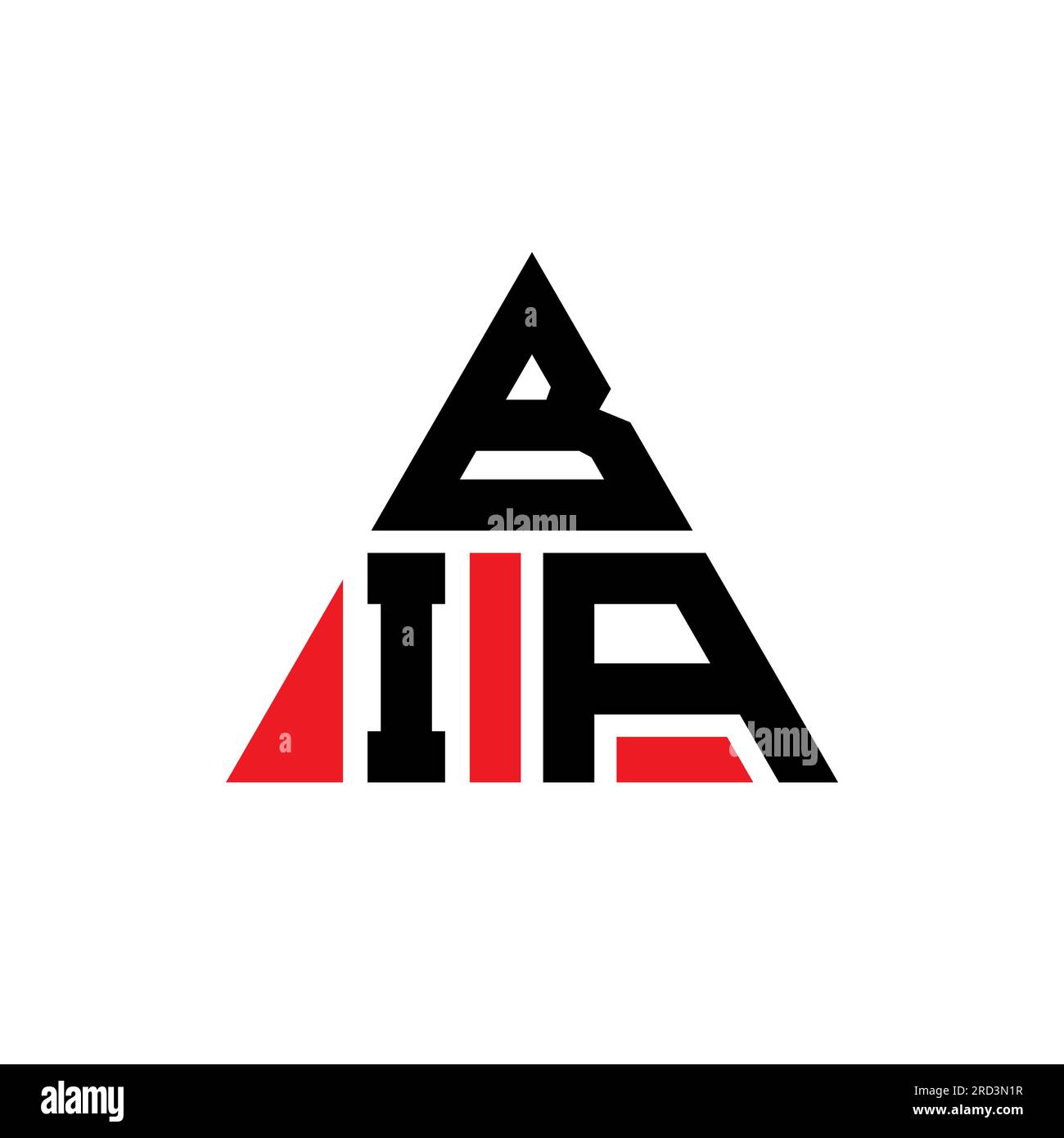 BIA triangle letter logo design with triangle shape. BIA triangle logo ...