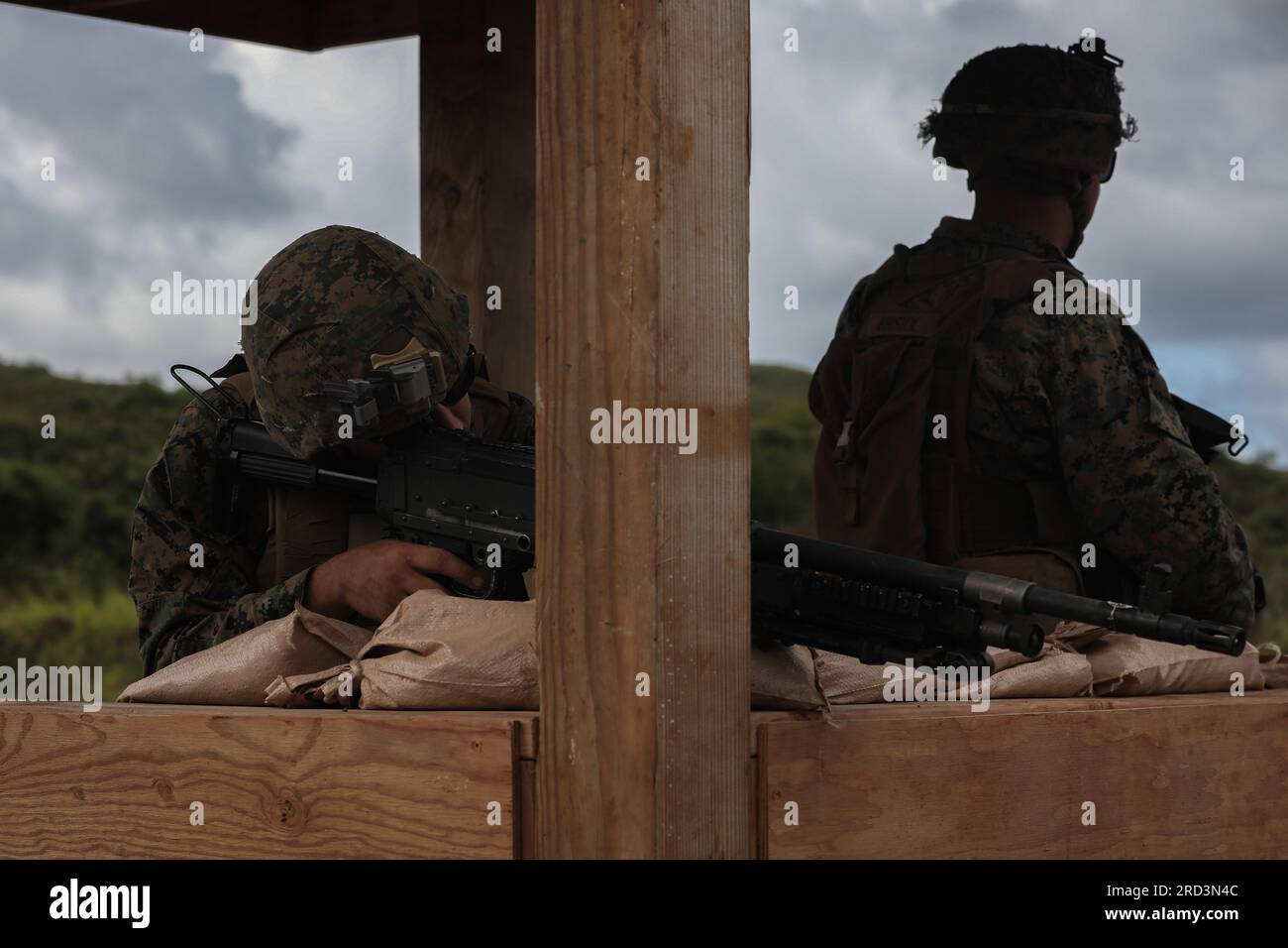 U.S. Marine Corps combat engineers with Marine Wing Support Squadron ...