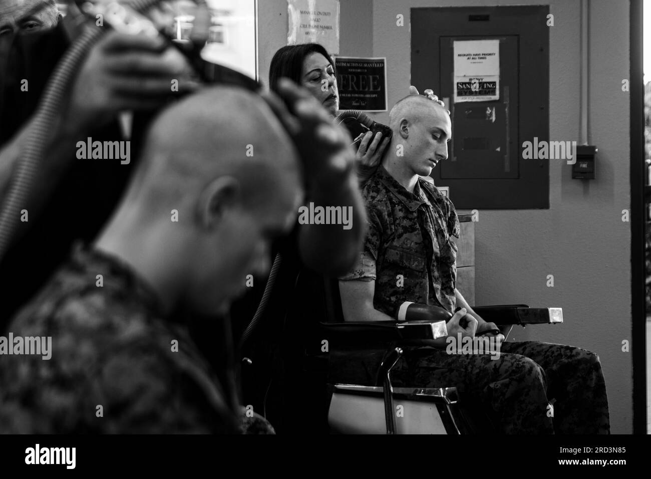 U.S. Marine Corps recruit Ryan Witt, with Fox Company, 2nd Recruit ...