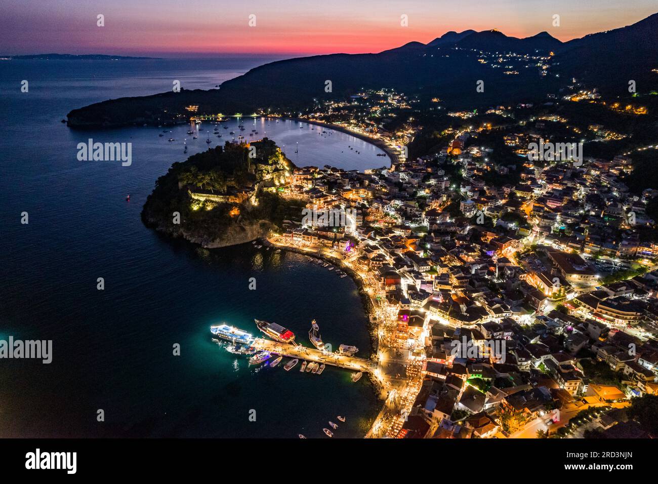 Day and night greece hi-res stock photography and images - Alamy